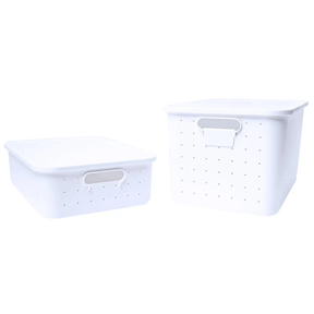 White Stackable Storage Bin - The Organization Pros Inc.
